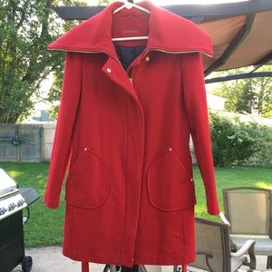 Calvin Klein | Jackets & Coats | Calvin Klein Perfect Red Deep Pockets ...